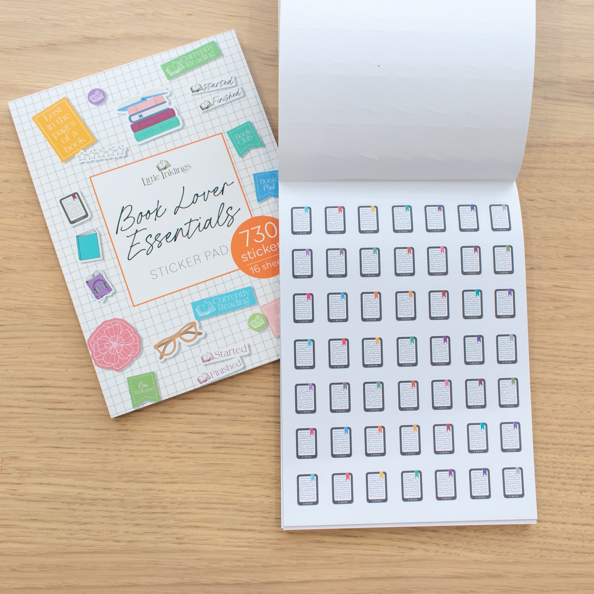 Book Lover Essentials Sticker Pad – Little Inklings Design