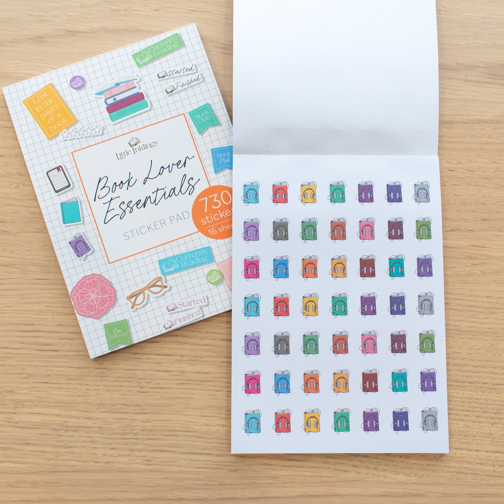 Book Lover Essentials Sticker Pad – Little Inklings Design