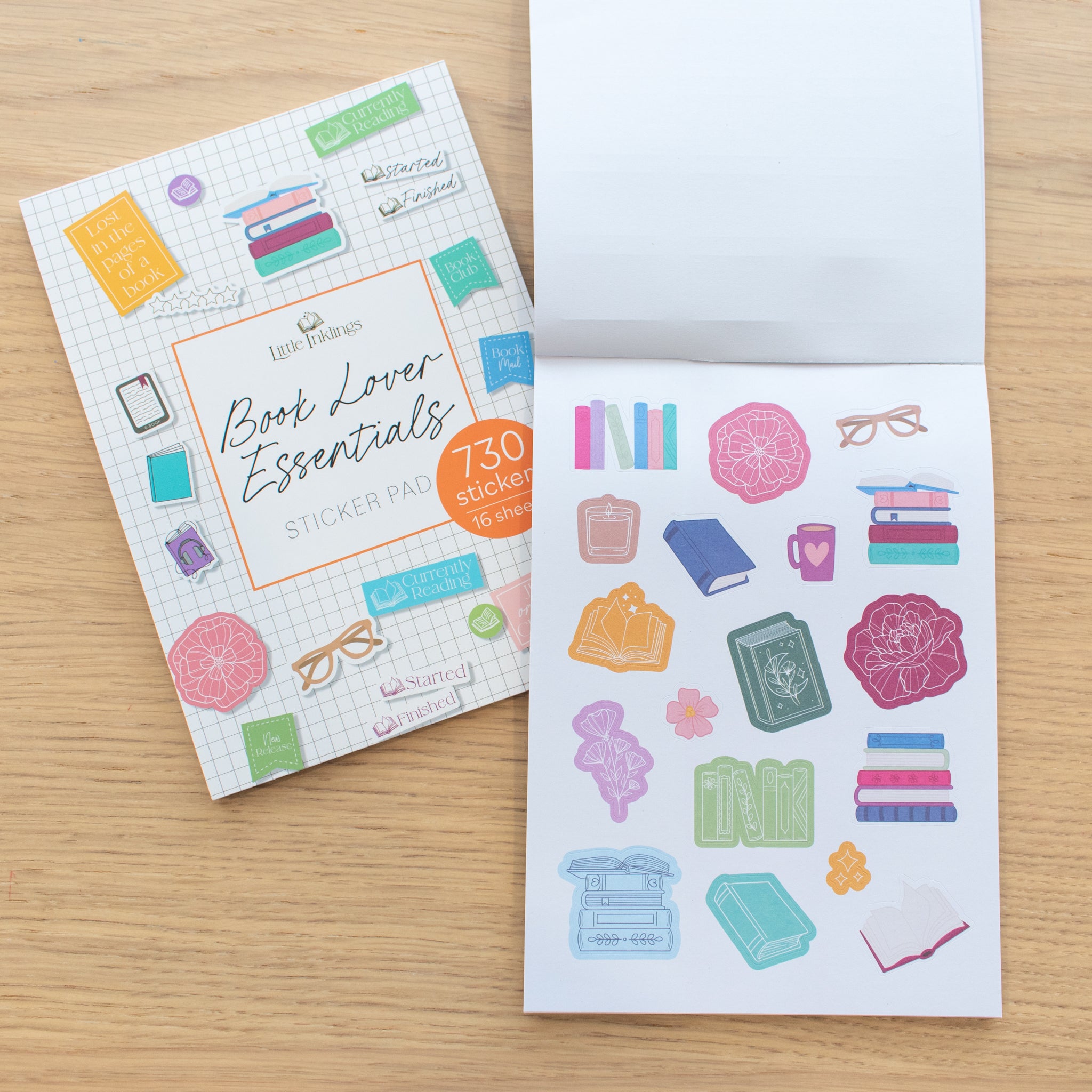 Book Lover Essentials Sticker Pad – Little Inklings Design