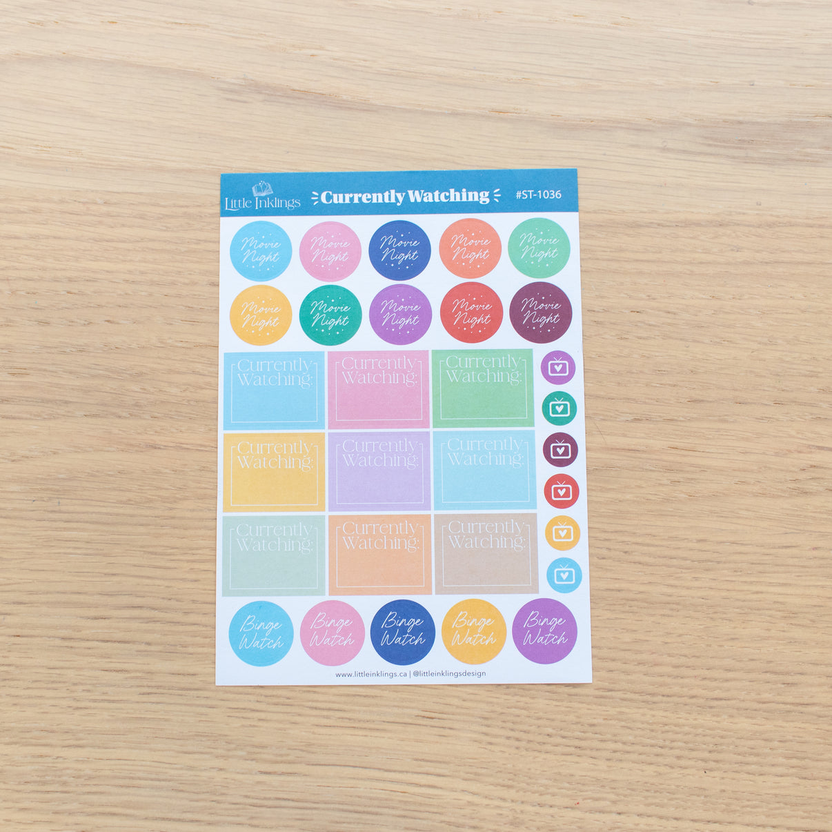 Currently Watching - TV/Movie Planner Stickers - UPDATED – Little ...