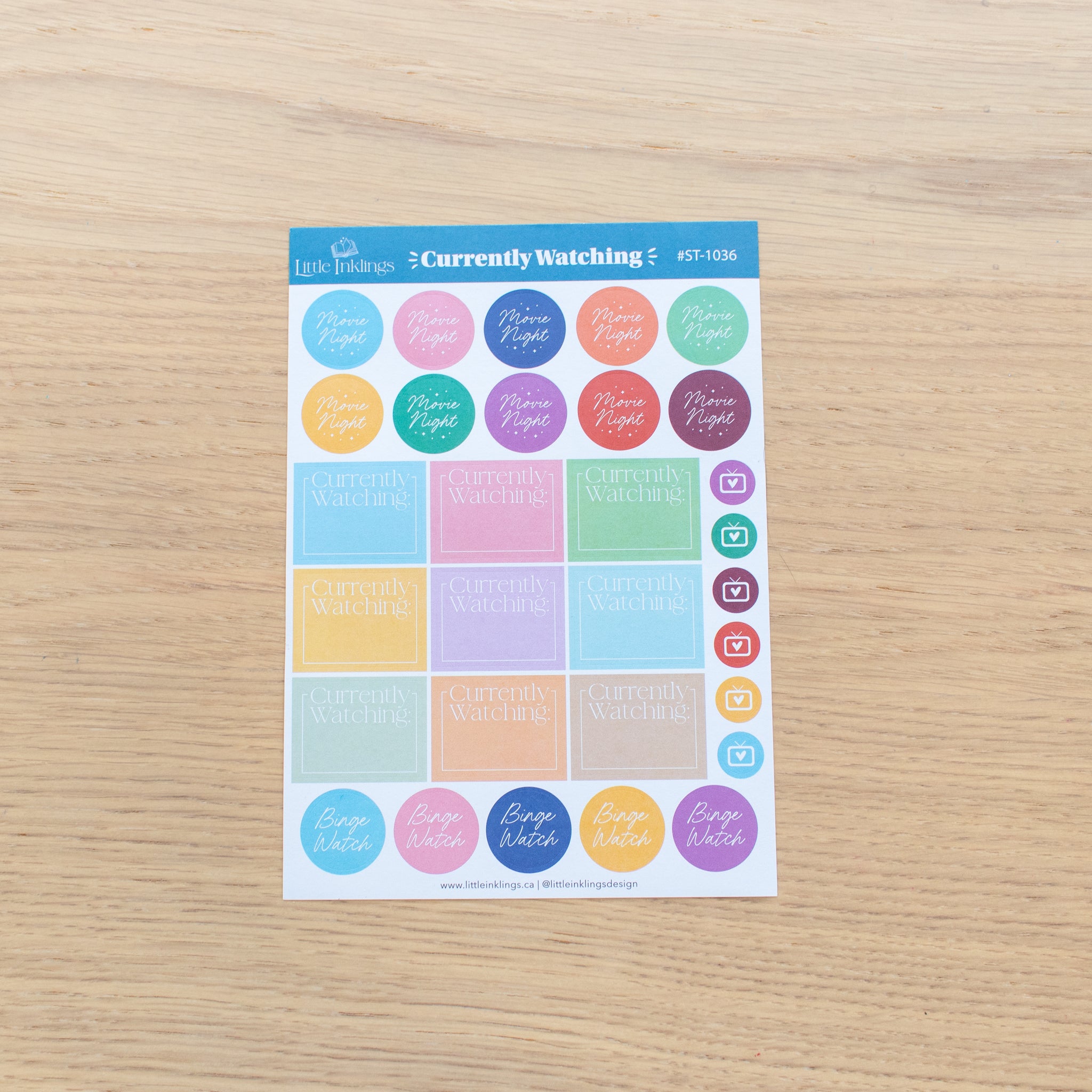 Currently Watching - TV/Movie Planner Stickers - UPDATED – Little ...