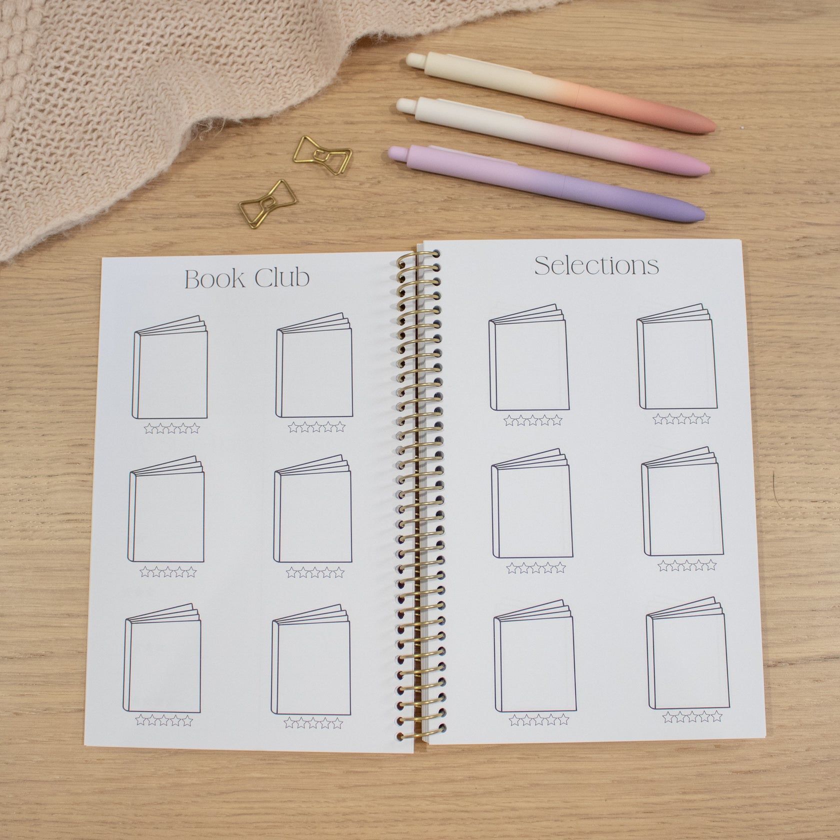 Book Club Journal - Black and Gold – Little Inklings Design