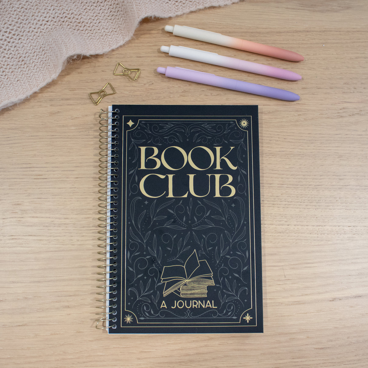 Book Club Journal - Black and Gold – Little Inklings Design