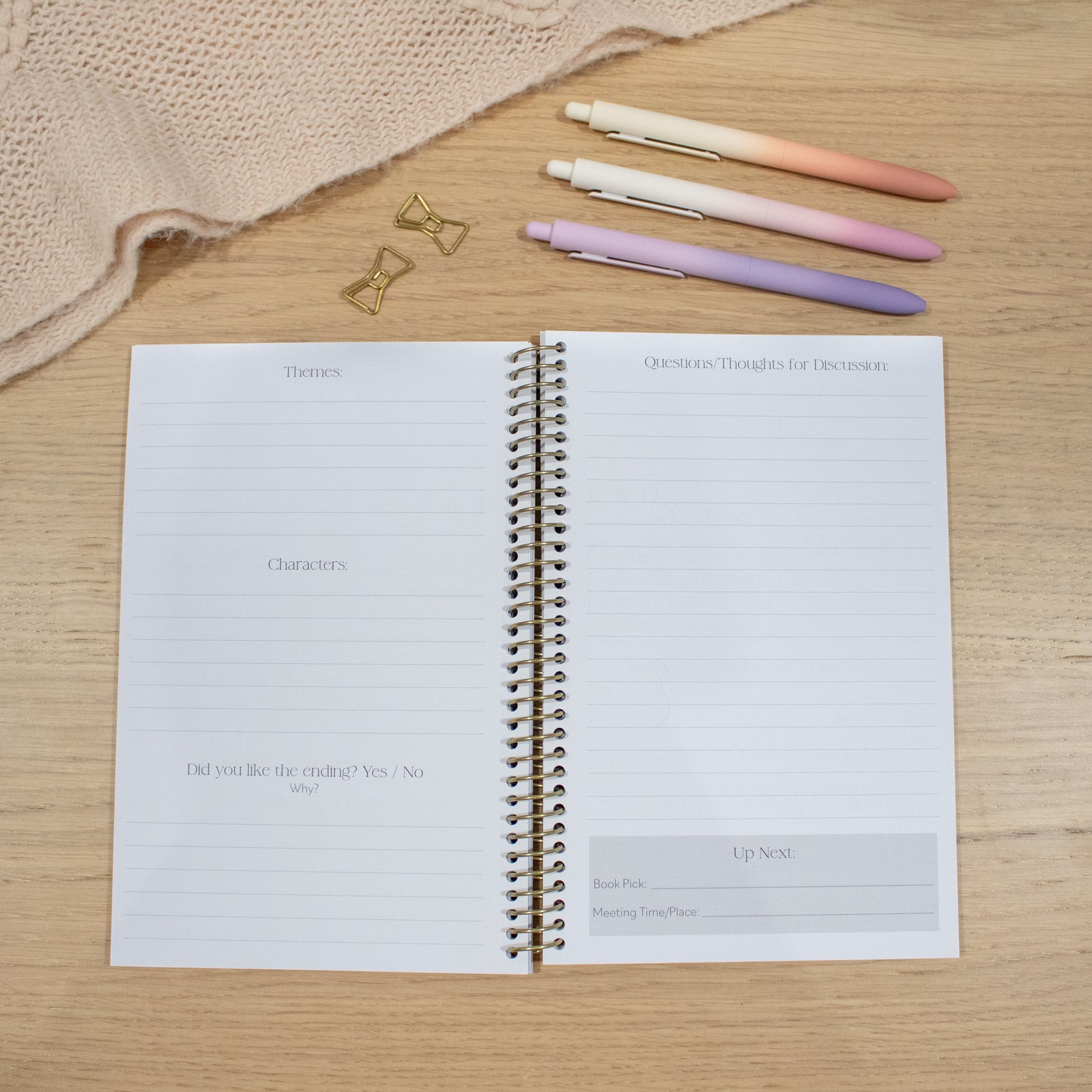 Book Club Journal - Black and Gold – Little Inklings Design
