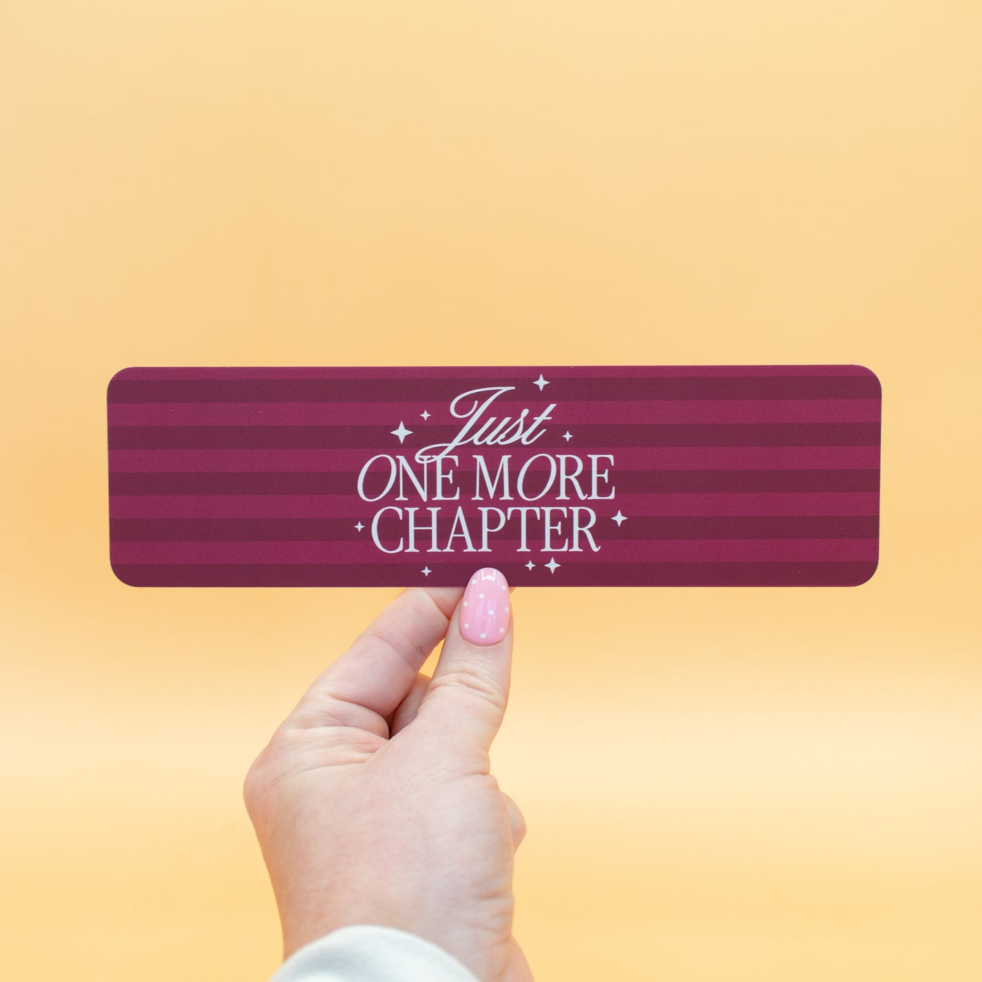 Striped Just One More Chapter Bookmark – Little Inklings Design